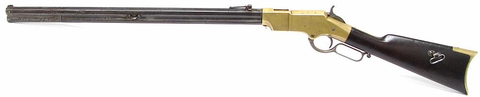 Henry Model 1860 2nd Model rifle with blue-gray patina, very good sharp ...