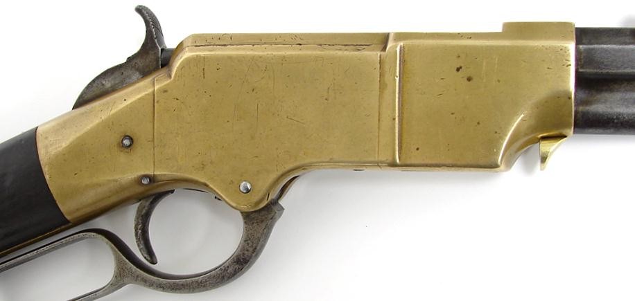 Henry Model 1860 2nd Model rifle with blue-gray patina, very good sharp ...