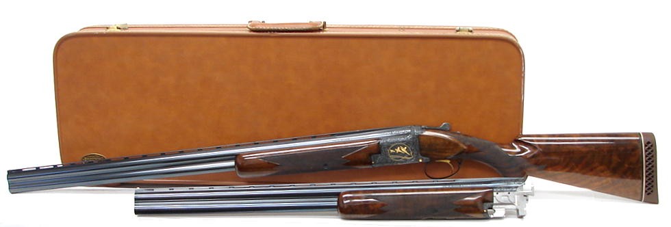 Browning Superposed 12 gauge shotgun. Belgian Midas grade long tang ...