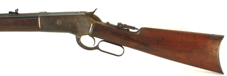 Winchester Model 1886 .45-70 caliber rifle with tang sight. (w1165 ...