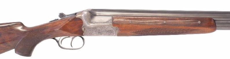 Merkel 201E 12 gauge shotgun made in 1987 with solid rib, game scene ...