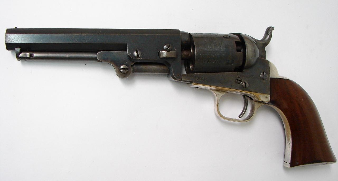 Colt 1849 Pocket Model .31 caliber 5 shot revolver. Two line New York ...