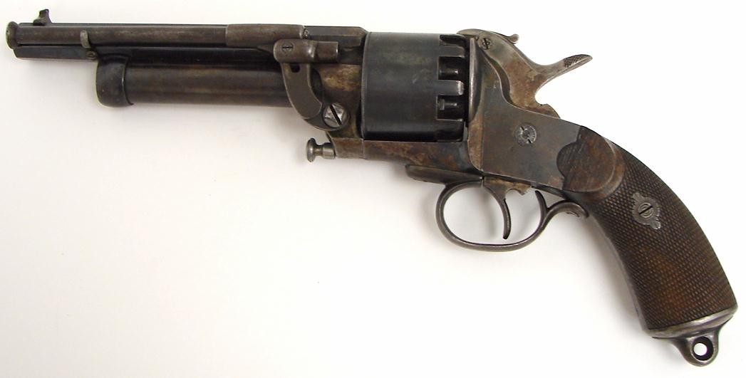 ScarceLeMat 2nd model revolver with 60% blue and fine grips. Very fine ...