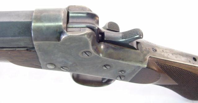 Remington Hepburn 45-110 caliber rifle half round half octagon barrel ...