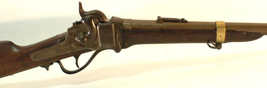 Sharps New Model 1859 carbine with brass patch box. Serial number range ...