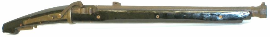 Japanese Temple Gun Matchlock with signed barrel. Silver on barrel and ...