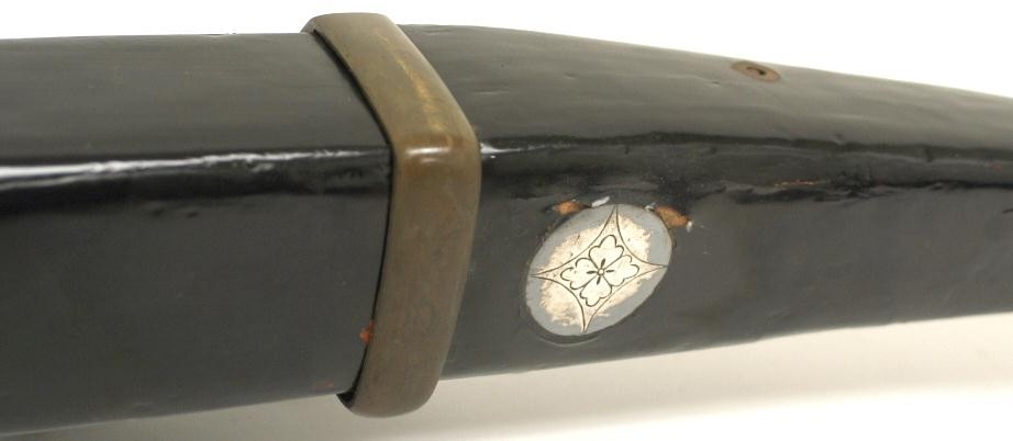 Japanese Temple Gun Matchlock with signed barrel. Silver on barrel and ...