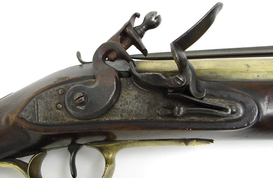 British Flintlock Coach Gun with spring bayonet by Gardner of Newcastle ...