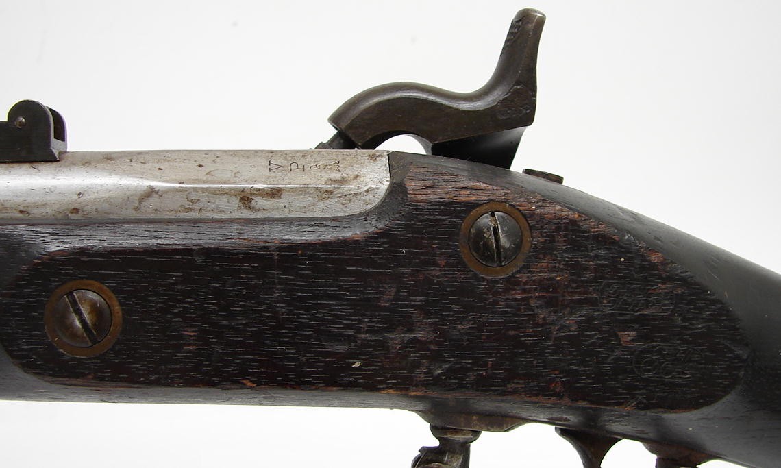 U.S. Model 1863 Springfield type 1 musket dated 1864 with case hardened ...