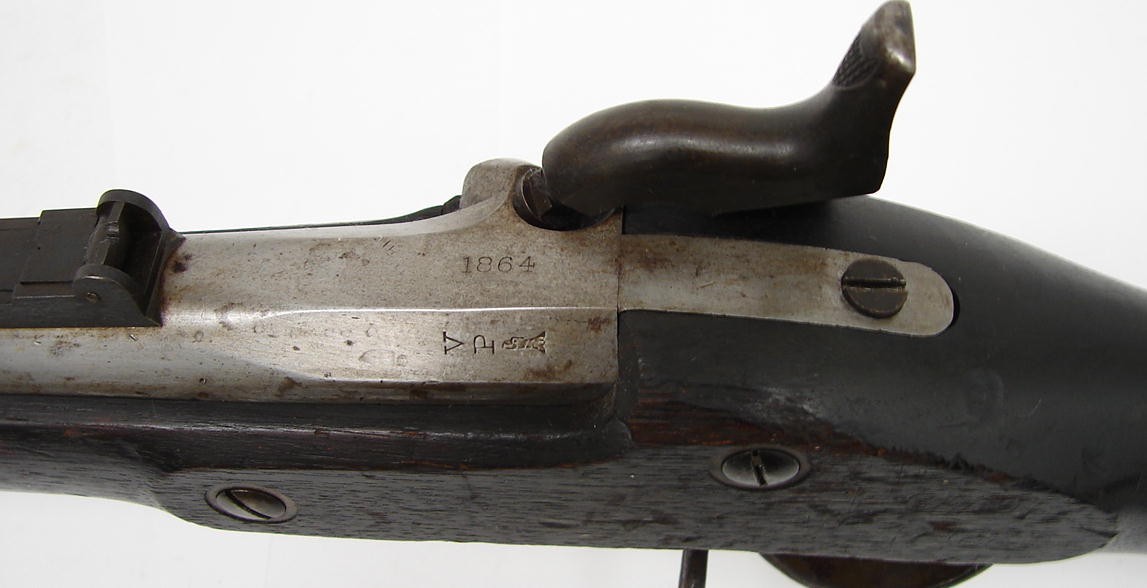U.S. Model 1863 Springfield type 1 musket dated 1864 with case hardened ...