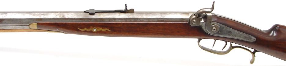Rare Dimick St. Louis Halfstock Percussion rifle. Even more rare in ...