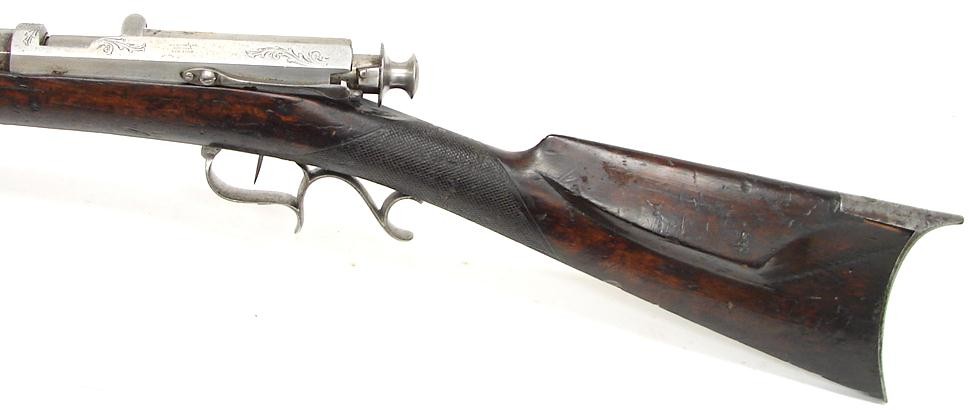 Rare American Made Needlefire bolt action rifle. Kleins Patent New York ...