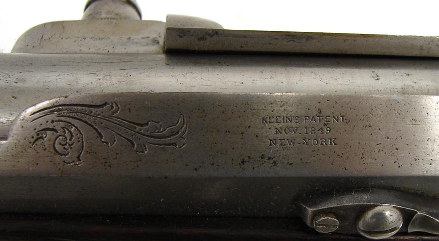 Rare American Made Needlefire bolt action rifle. Kleins Patent New York ...