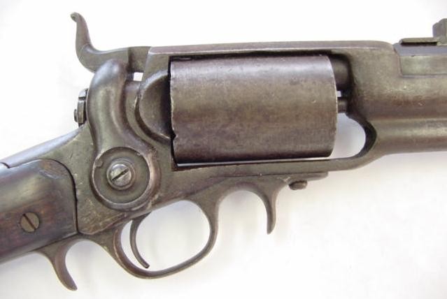 Colt revolving rifle. Very unusual cartridge conversion. (Military ...