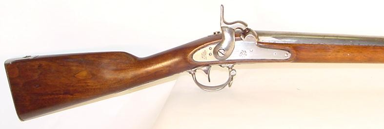 U.S. Model 1842 percussion musket with bayonet dated 1844 on barrel and ...