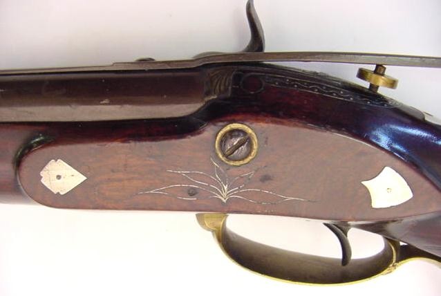 J.Tarratt Half Stock Plains rifle with fancy patch box. (al802 ...