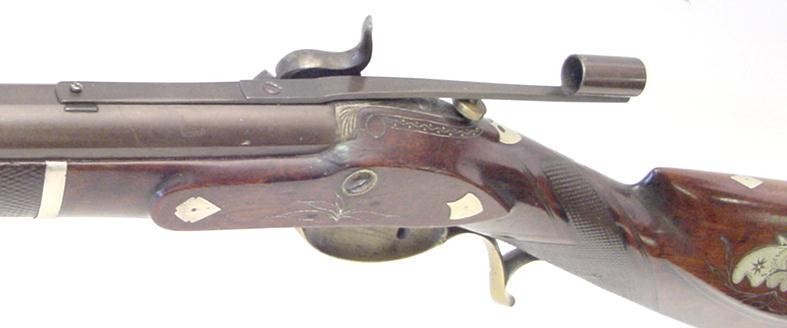 J.Tarratt Half Stock Plains rifle with fancy patch box. (al802 ...