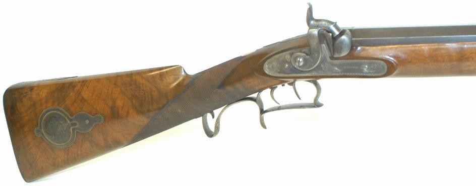 Krider fancy target rifle with set trigger. (al853) - Collectors Firearms