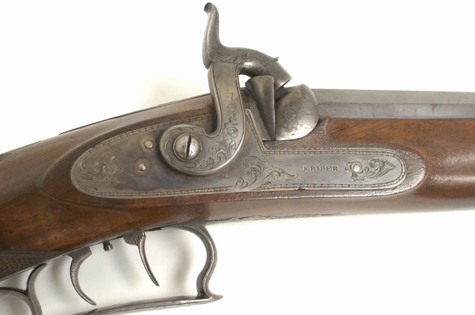 Krider fancy target rifle with set trigger. (al853) - Collectors Firearms