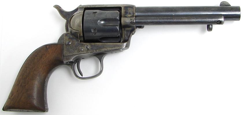 Colt Single Action U.S. Artillery .45 caliber revolver with 70% case ...