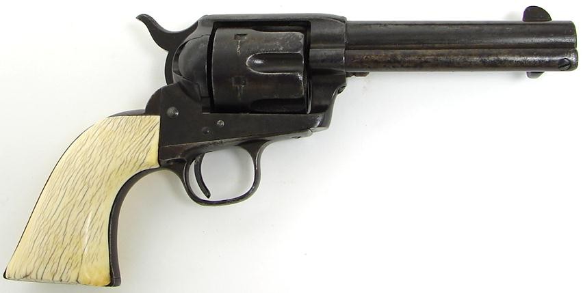 Colt Single Action .45 caliber revolver with 4 3/4 barrel & fine old ...