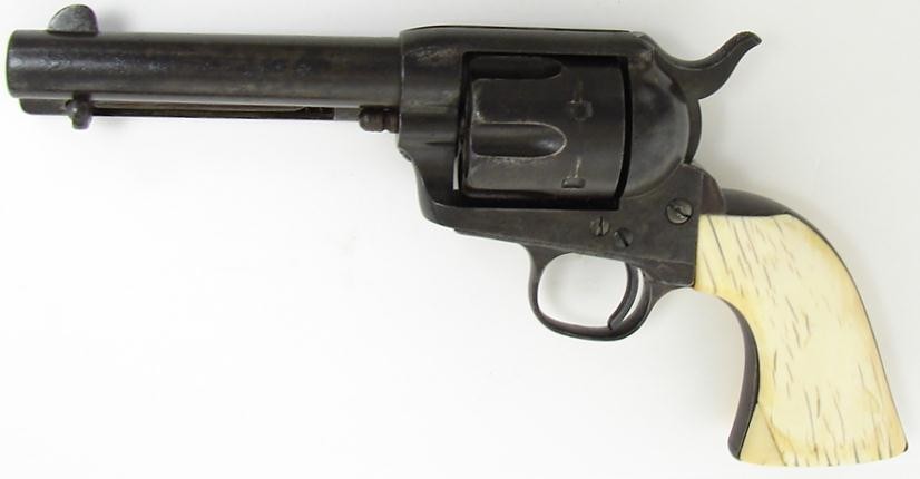 Colt Single Action .45 caliber revolver with 4 3/4 barrel & fine old ...