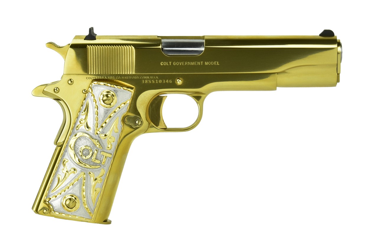 Colt Gold Government .38 Super (nC14579) New - Collectors Firearms