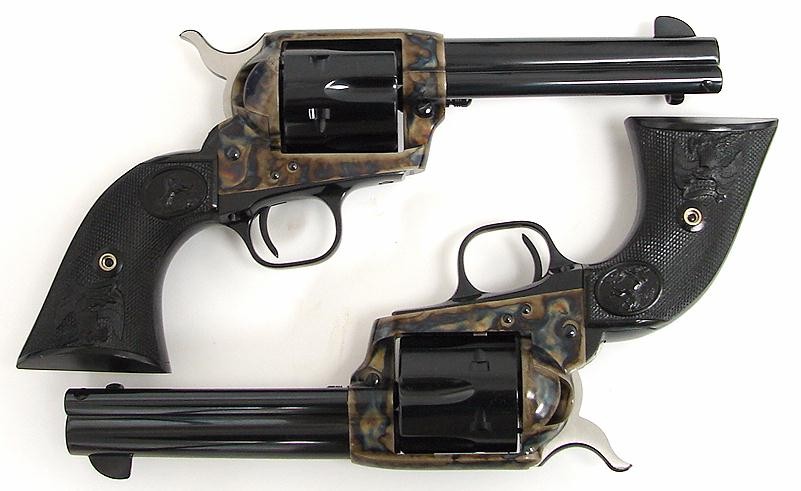 Colt Single Action .45 LC caliber revolvers. Consecutive pair of 4 3/4 ...
