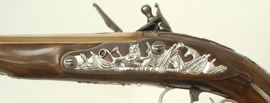 U.S. Historical Society George Washington pair of flintlock pistols ...