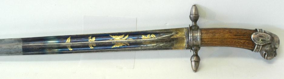 German Hunting Dagger late 18th Century dagger with silver hallmarks ...