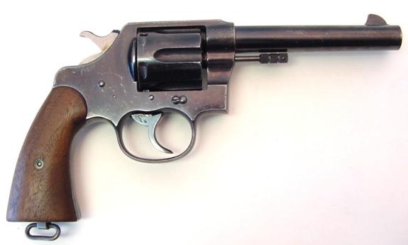 Colt Model 1909 U.S. Navy 45 Long Colt caliber revolver with low issue ...