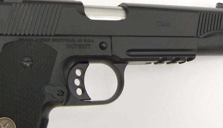 Wilson Combat CQB .45 ACP caliber recon tactical pistol with light rail ...