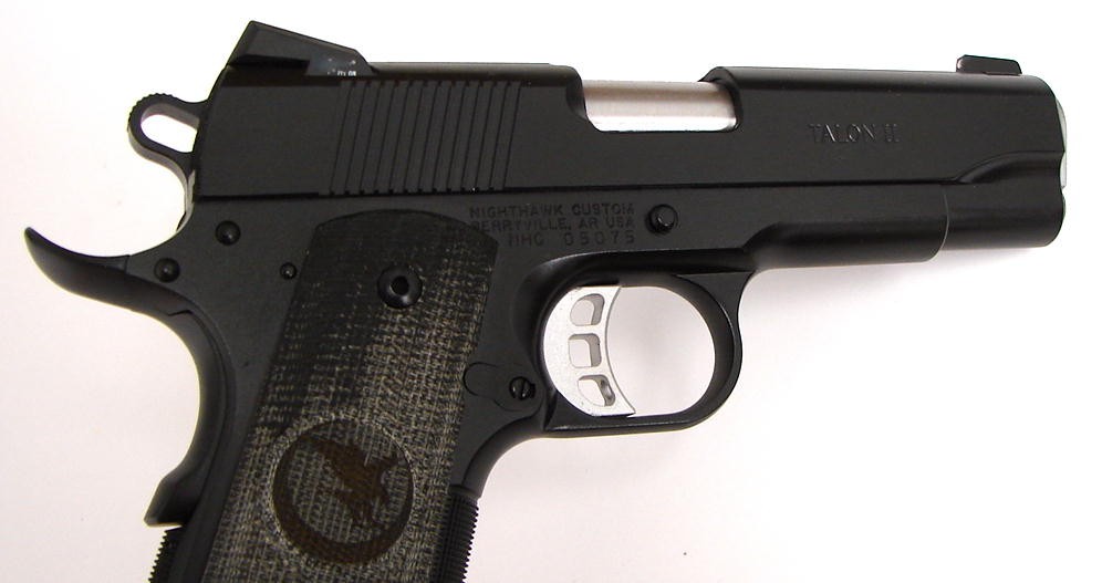 Nighthawk Custom Talon II .45 ACP caliber pistol. Commander size carry ...