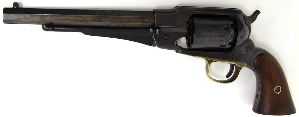 Remington 1858 New Model Army .44 caliber revolver with 75% bright blue ...