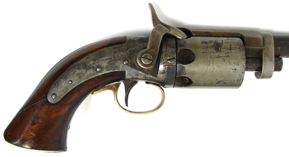 Wesson & Leavitt Dragoon revolver. Mechanically works okay. Some pits ...