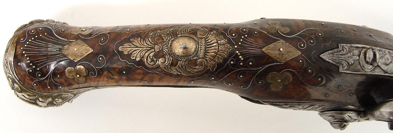 Pair Of Well Decorated Flintlock pistols made for Turkish market ...