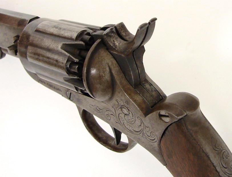 Rare Walch 12 shot superimposed load double hammer, double trigger ...