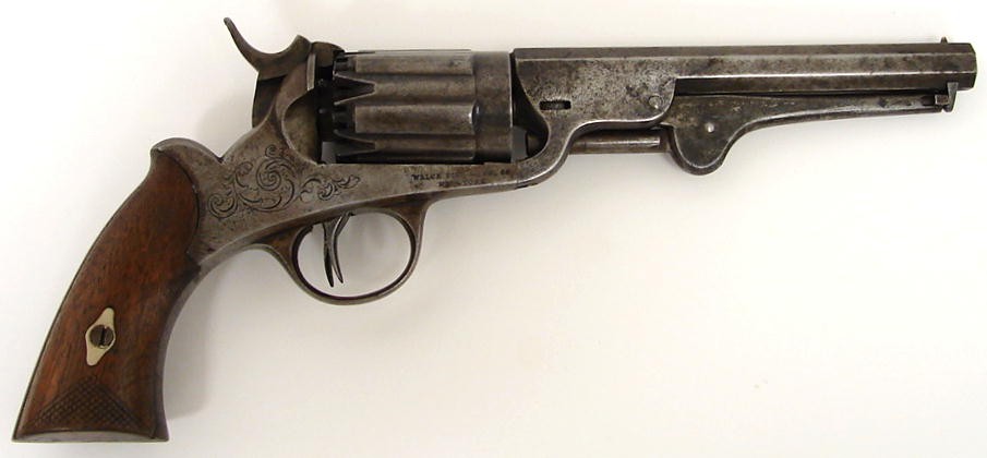 Rare Walch 12 shot superimposed load double hammer, double trigger ...