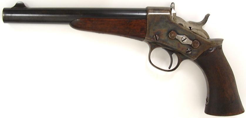 Remington 1871 Rolling Block pistol. Has excellent original blue ...