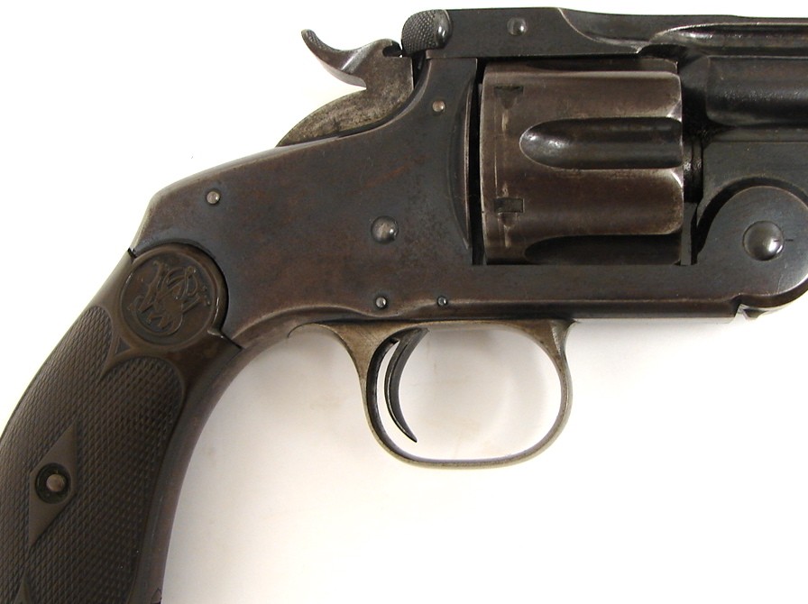 Smith & Wesson New Model #3 .44 Russian caliber revolver. Has an ...