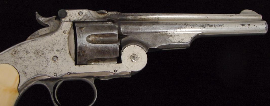 Smith & Wesson Russian Model .44 Russian caliber revolver with Ivory ...