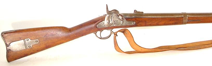 U.S. Model 1855 Springfield with lock dated 1857. The barrel is dated ...