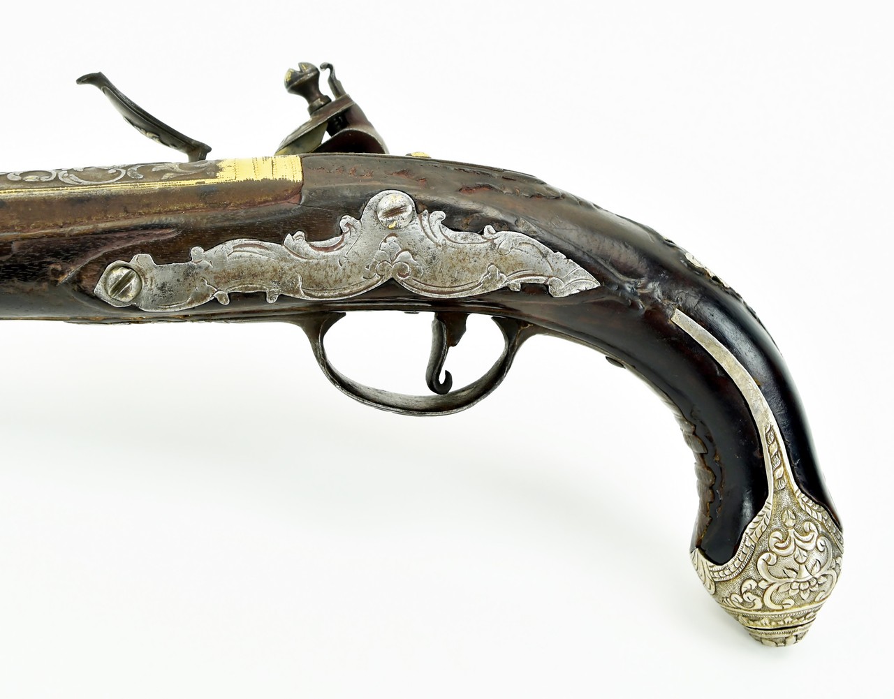 Antique Middle Eastern Flintlock Pistol (AH3799) - Collectors Firearms