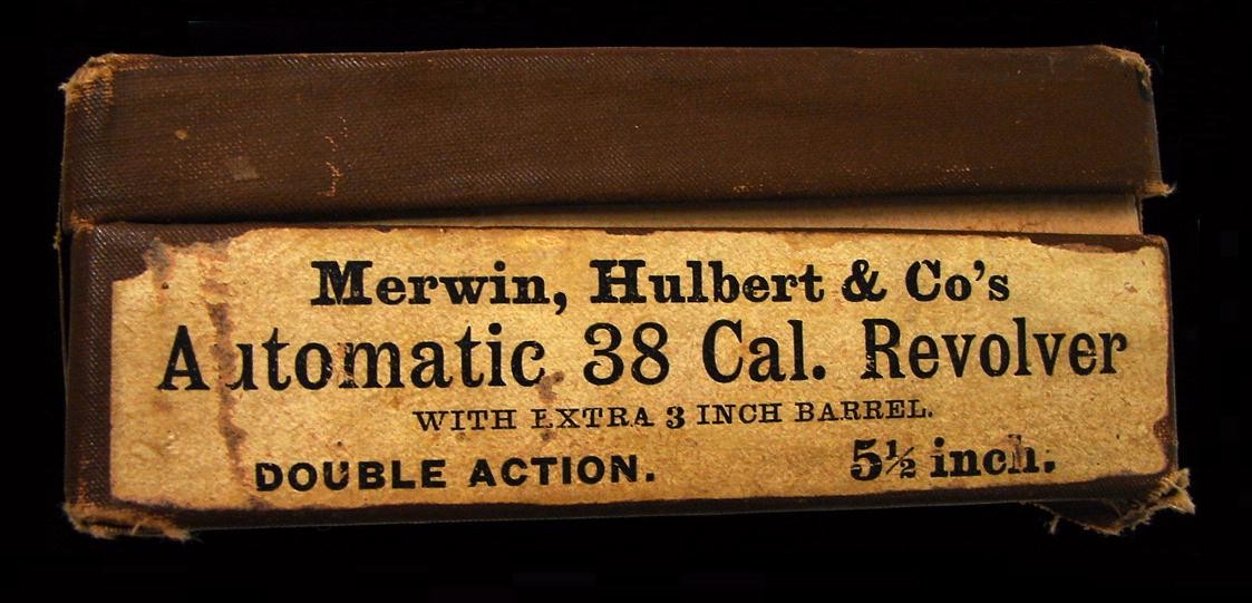 Merwin & Hulbert .38 caliber revolver. 2 barrel set with box that is in ...