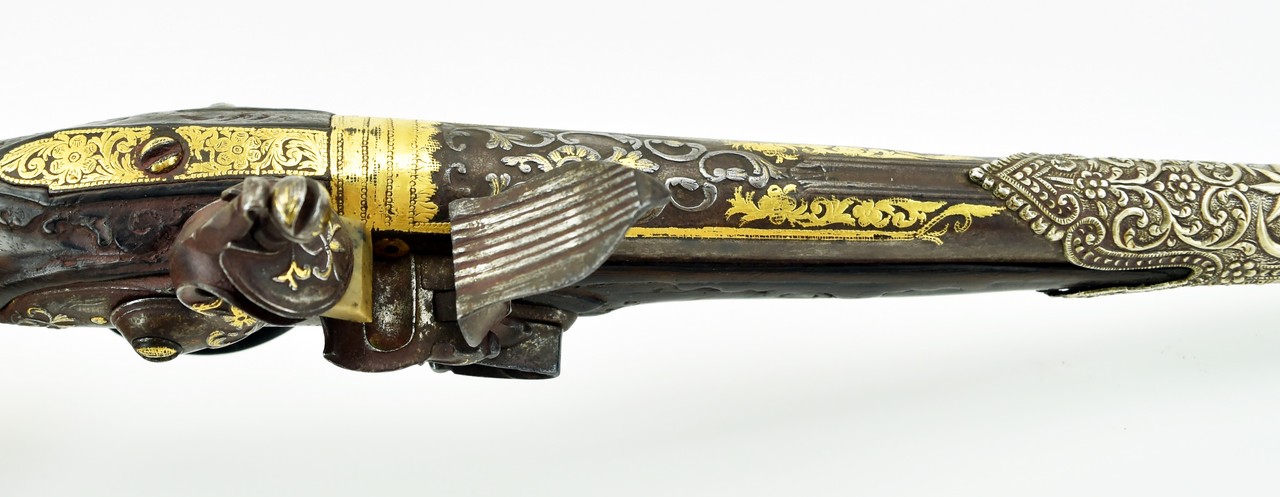 Antique Middle Eastern Flintlock Pistol (AH3799) - Collectors Firearms