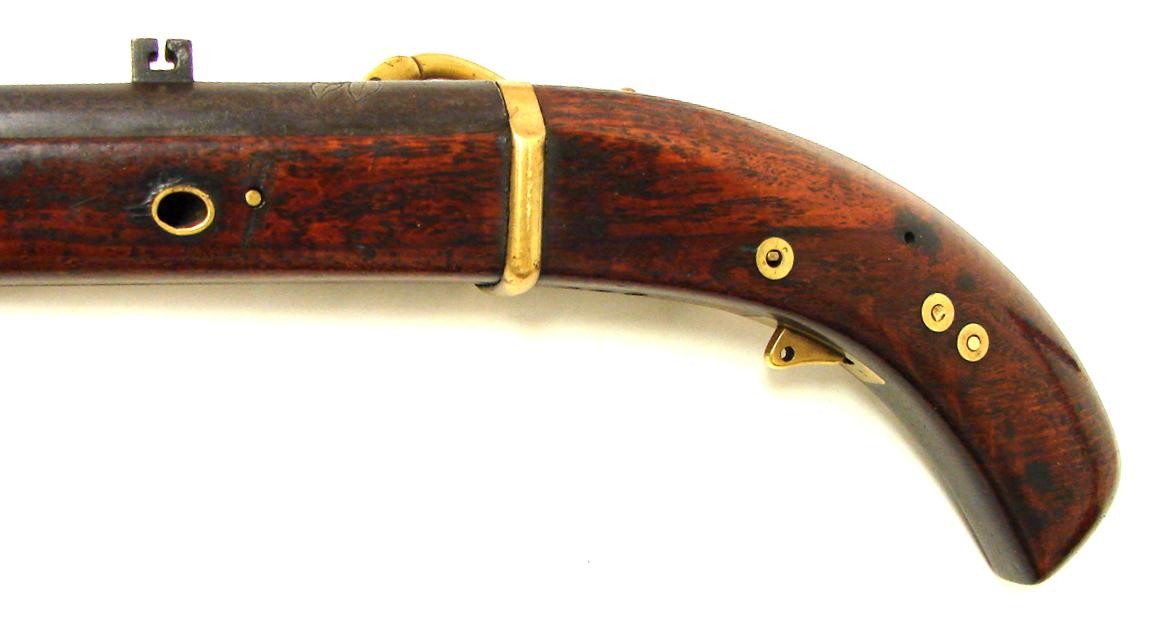 Japanese Matchlock Pistol. Barrel length 12", overall length 18 1/2 ...