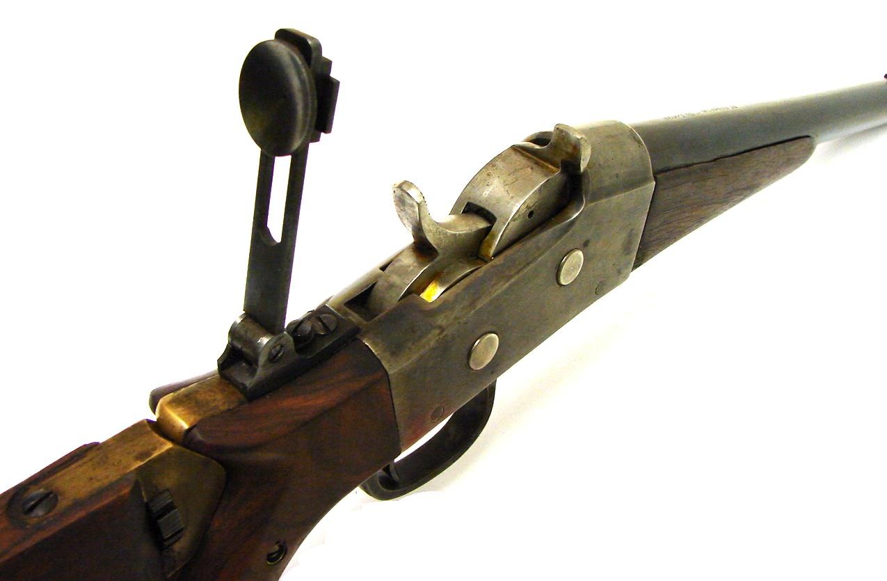 Remington Rolling Block Pistol. With detachable stock. Rifle frame with ...