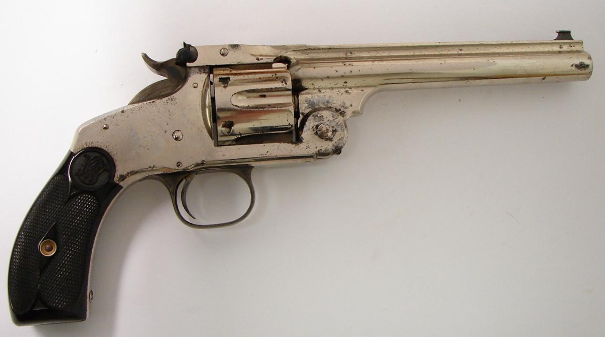 Smith & Wesson New Model No. 3 Target .32-44 caliber revolver. Bore is ...