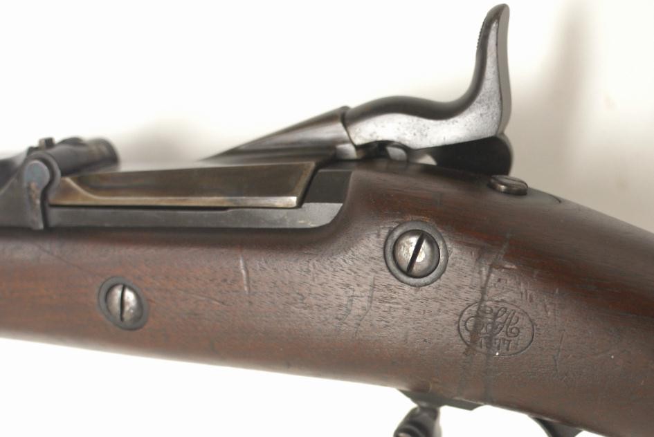 U.S. Model 1877 Trapdoor Springfield rifle with ESA cartouche. 83xxx ...
