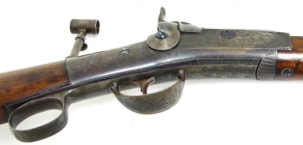 Rare Perry Breech-Loading Sporting Rifle! Factory engraved with special ...